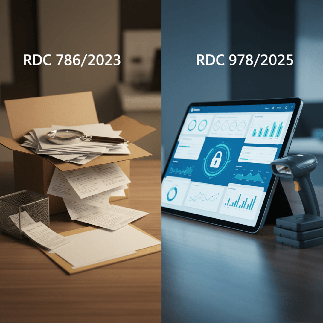 RDC 978/2025 x RDC 786/2023: o que mudou na rastreabilidade.
